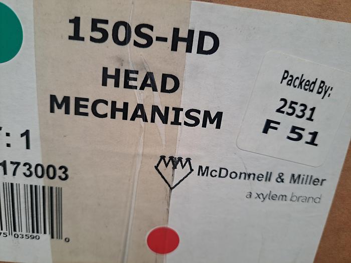 Unused McDonnel and Miller, Model 150S-HD, Water Cut-Off, Pump ... Unused McDonnel and Miller, Model 150S-HD, Water Cut-Off, Pump ...