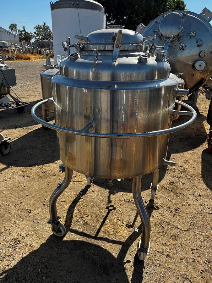 Used Tank, 98 Gallon (370 Liter), Jacketed, Stainless Steel, Mueller ...