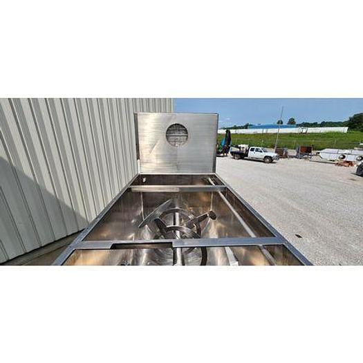 Used Stainless Steel 150 Cubic-Feet Ribbon Mixer with U-trough blending ...
