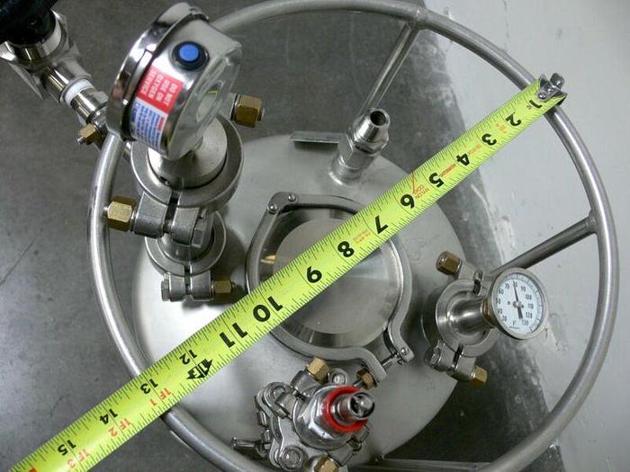 Used Alloy Products Corp 20 Liter Stainless Steel Conical Reactor 1...