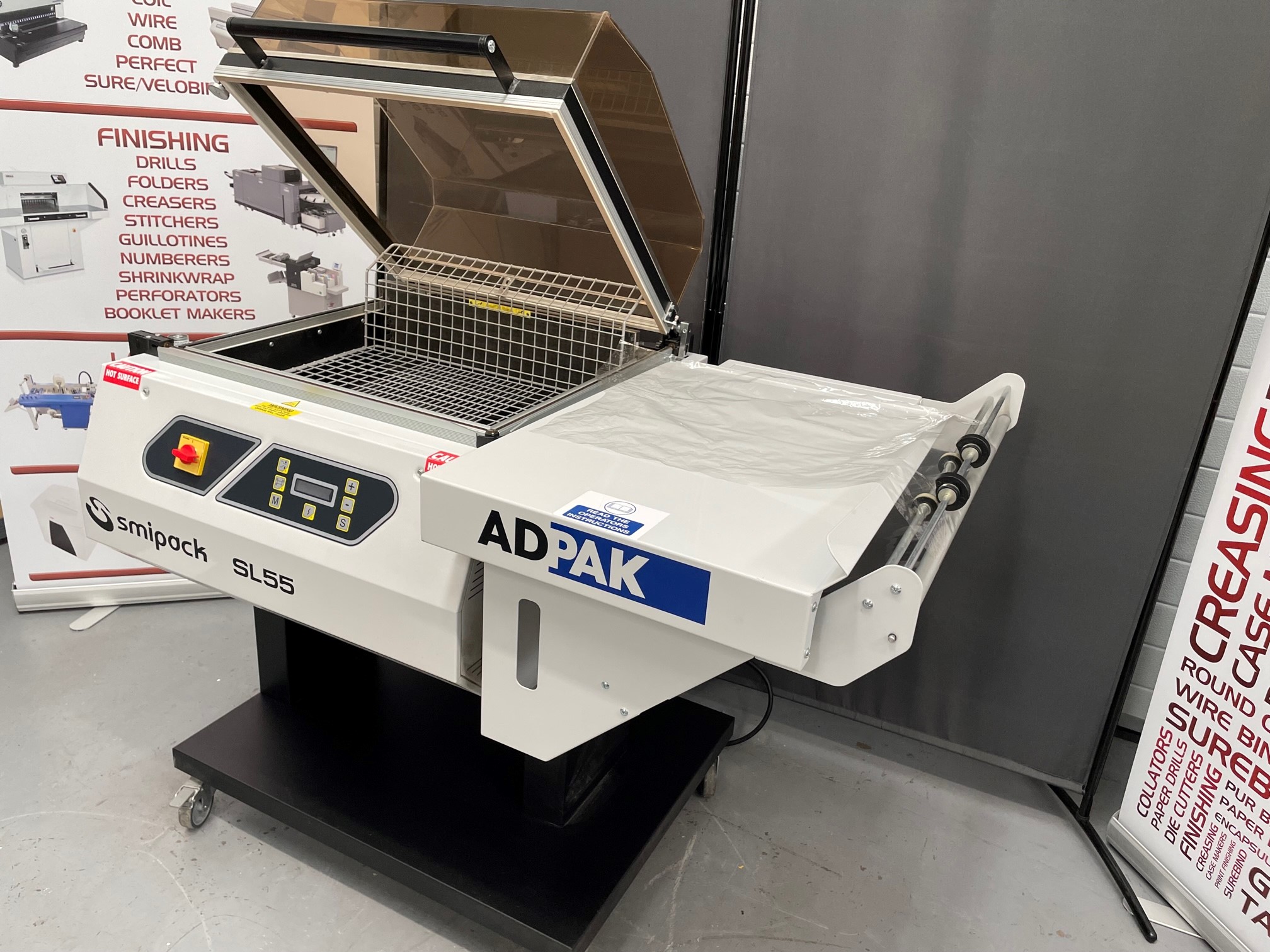 Adpak Smipack SL55 Shrinkwrap Machine -Glendale Presentation