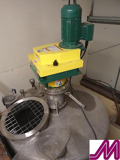Used 2,000 Litre Stainless Steel Jacketed Mix Tank with Atex Rated ...