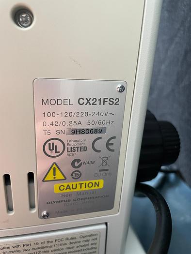 Used Olympus CX21 Phase Microscope for Sale at Tara Semiconductor T...