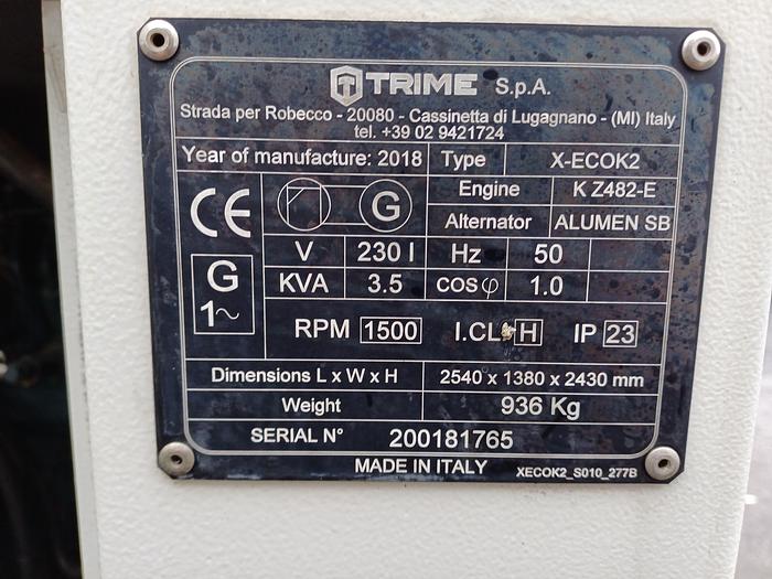 Used Trime X-ECO K2 for Sale in Urlingford, Ireland