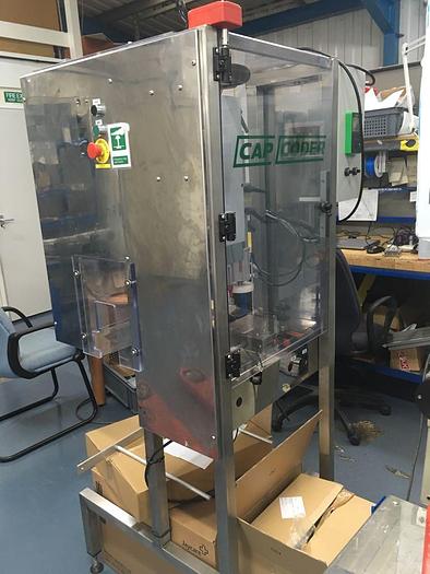 Used Sold Cap Coder Semi Automatic Capper at GlobePack Equipment