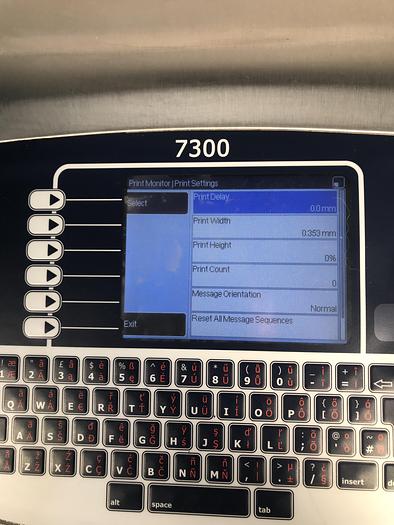 Used Sold Linx 7300 Ink Jet Printer at GlobePack Equipment