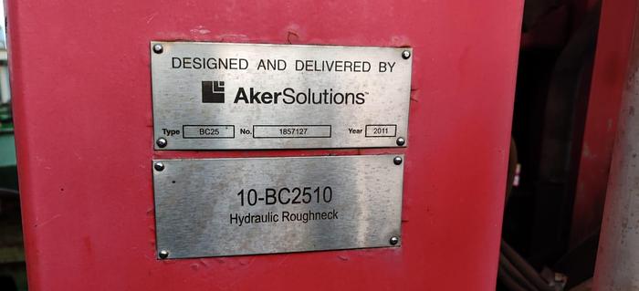 Used Hydraulic Iron Roughneck Aker Solutions BC25 for Sale at Heeya... Used Hydraulic Iron Roughneck Aker Solutions BC25 for Sale at Heeya...