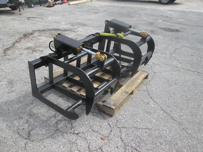 Used New 72" Skid Steer Grapple Rake for Sale in Bradenton, Fl...