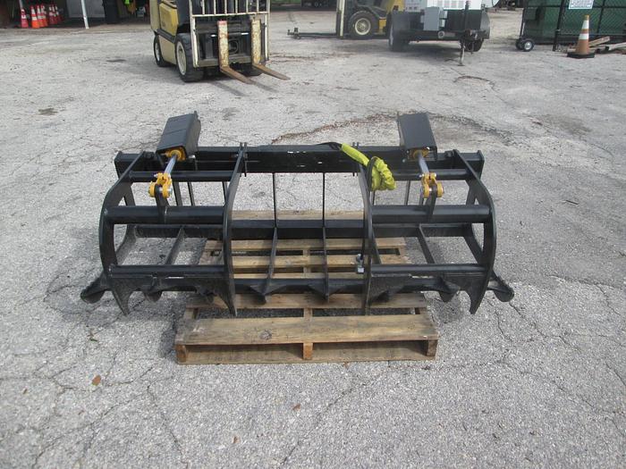Used New 72" Skid Steer Grapple Rake for Sale in Bradenton, Fl...