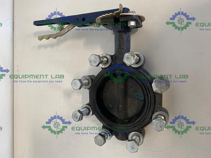 Used Nibco Ld2000 4 Lug Ductile Iron Butterfly Valve 200 Psi