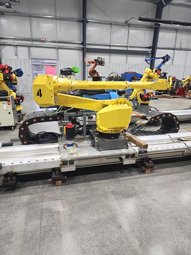 Used Dual Fanuc M-710ic/20L Industrial Robot System With 35' Track for ...