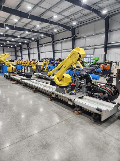 Used Dual Fanuc M-710ic/20L Industrial Robot System With 35' Track for ...