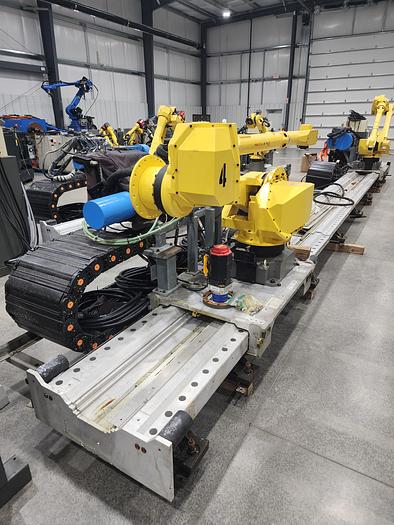 Used Dual Fanuc M-710ic/20L Industrial Robot System With 35' Track for ...