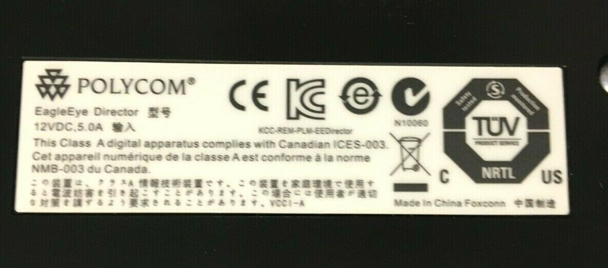 Polycom EagleEye Director With 2 Video Conferencing Cameras 2201-82559 ...