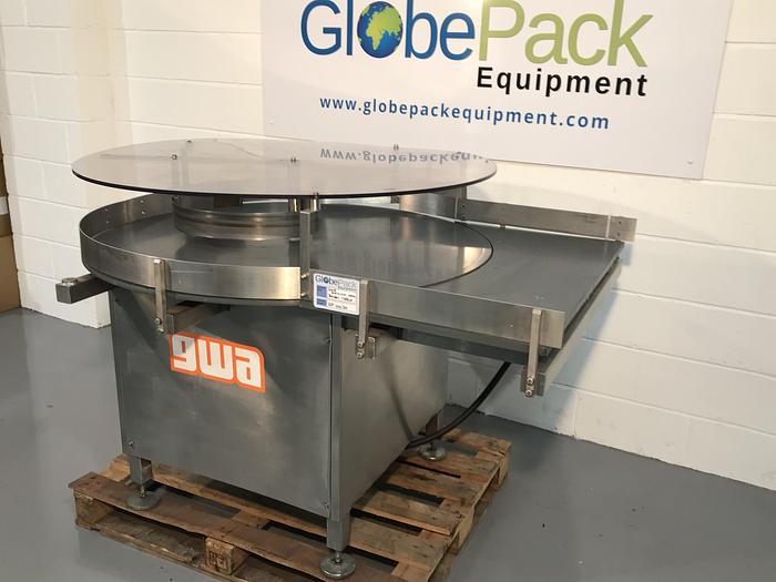 Used Sold 1160mm Diameter Rotary Infeed Table at GlobePack Equipment