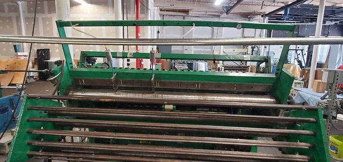 Used 62" BECK ROTARY KNIFE SHEETER W/ BELT OUTPUT CONVEYOR for...
