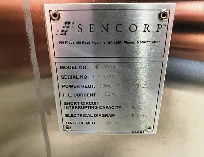 Used Sencorp White Blister Pack MD 2420 Tray Sealer for Sale at Tar...