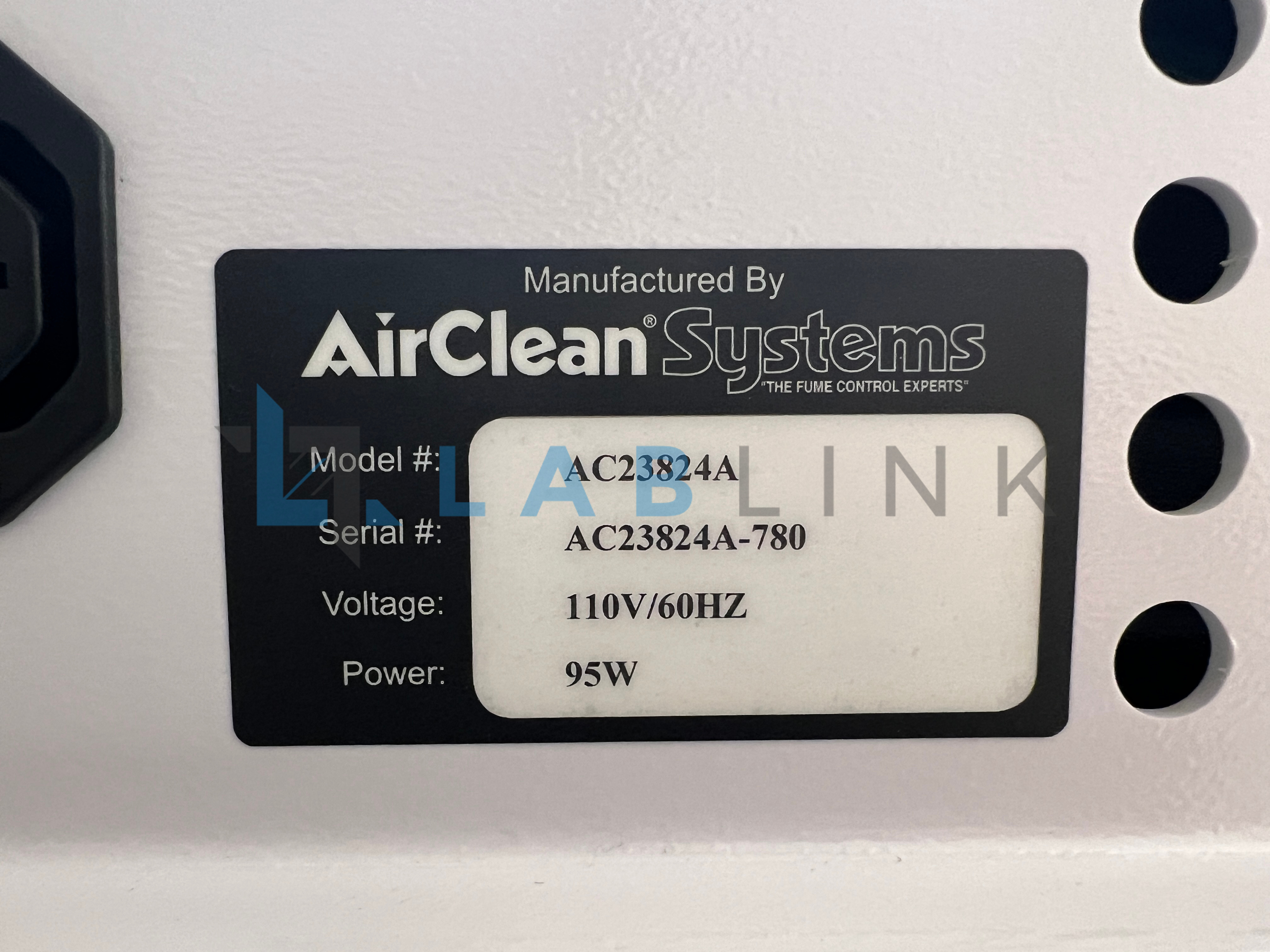 Used AirClean Systems Rotary Evaporator Enclosure AC23824A NEEDS SE...