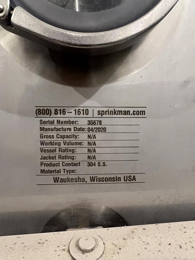 Used Used Mariott Walker - Model 14T-4-2C-2BH Spray Dryer for Sale in ...