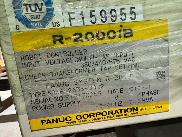 FANUC R-2000iB/125L ROBOT ON 80' RTU WITH R-30iB CONTROL