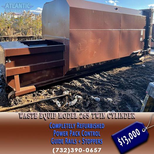 Used Waste Equip Model 265 Twin Cylinder 35 yard self contained ...
