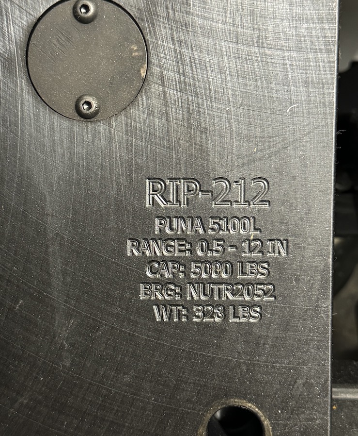 Used 2020 Schmidt Tool & MFG. RIP-212 Pass Thru Steady Rest for Sale in ...