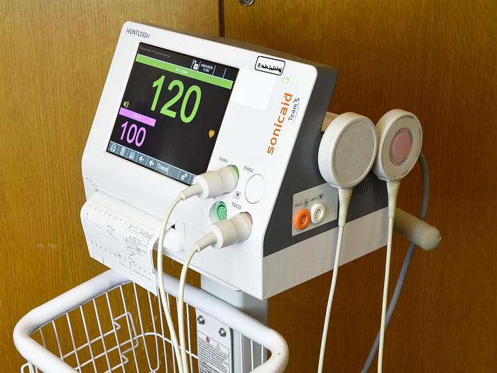 Used HUNTLEIGH SONICAID TEAM CARDIOTOCOGRAPH WITH A CARDIO PROBE AN...