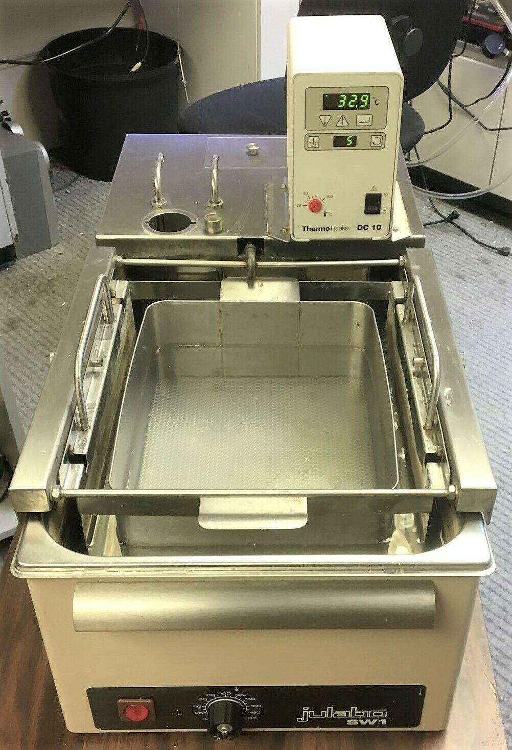 Used Julabo SW1 Shaking Water Bath with Thermo Haake DC10 Controller ...