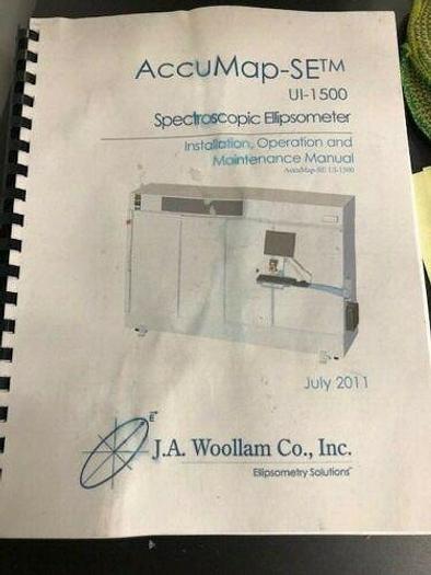 Used J.A. Woollam Co Inc AccuMap-SE UI-1500 Spectroscopic Ellipsome...