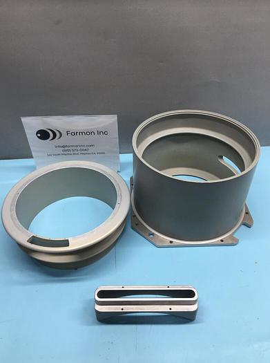 Used AMAT MXP+ ETCH CHAMBER AND CATHODE LINER SET, SLIT VALVE LINER...