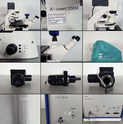 Used PALM Laser Microscope Microlaser Microbeam Capture Zeiss Axiov...