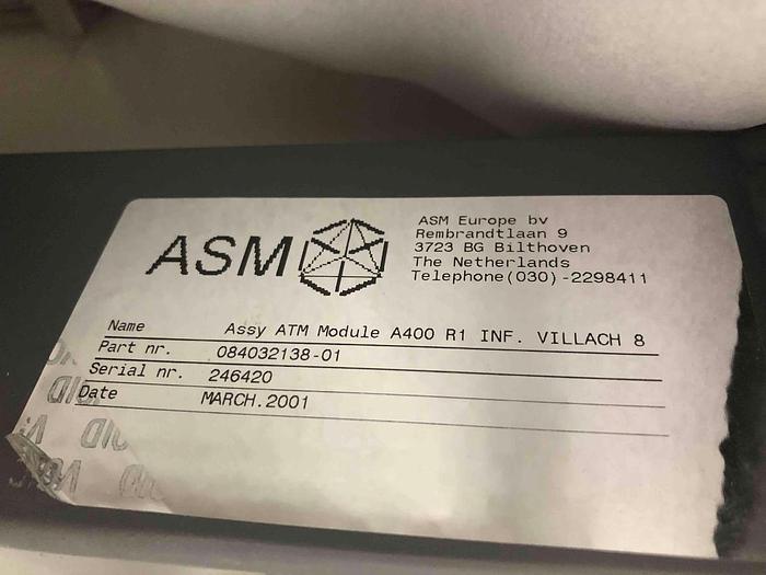 Used 2001 ASM Advance 400 for Sale at Tara Semiconductor Technology