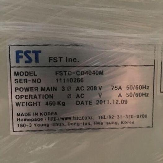 Used FST FST FSTC-CD4040M Temperature Control Unit, Chiller, 3 Phas...