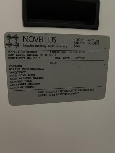 Used 2007 Novellus C3 Vector Express for Sale at Tara Semiconductor...