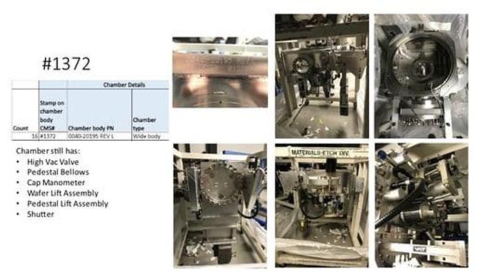 Used AMAT ENDURA 200MM CHAMBER SPECS for Sale at Tara Semiconductor...