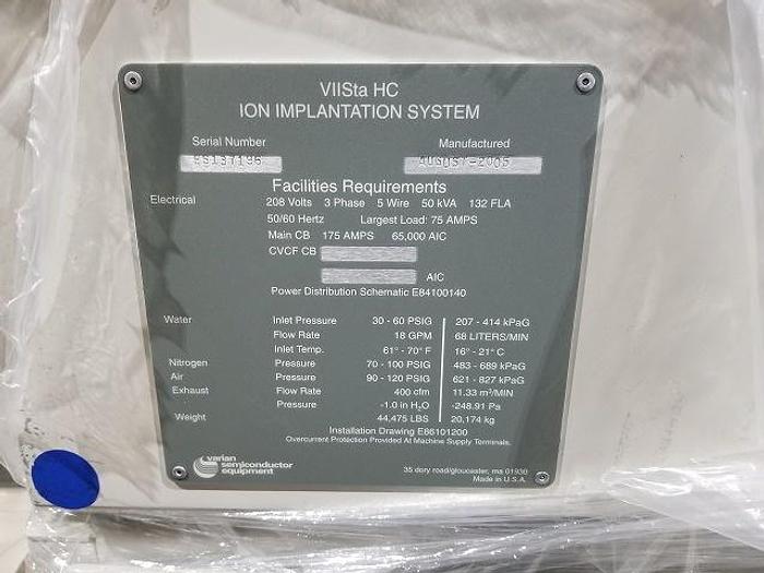 Used 2005 VARIAN Viista HC High Current Implanter for Sale at Tara ...