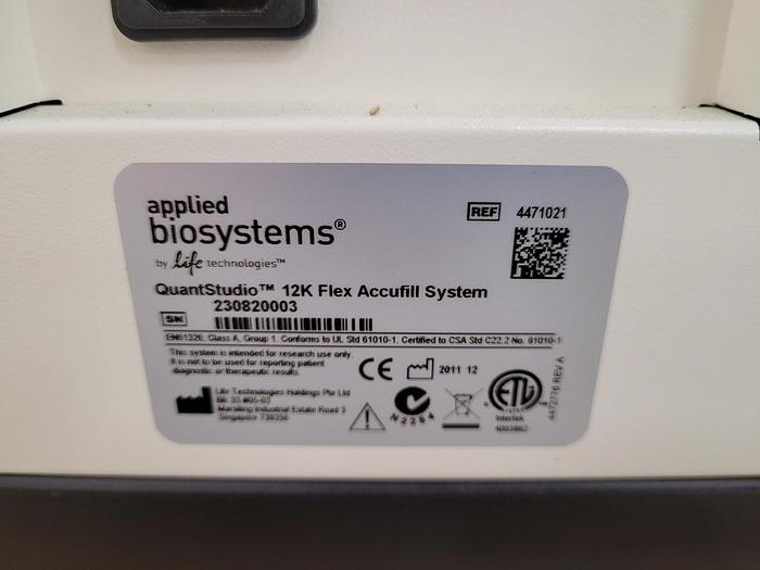 Used APPLIED Applied Biosystems QuantStudio 12K Flex Accufill Syste...