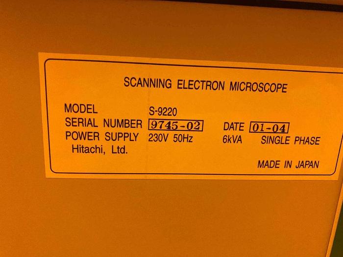 Used 2004 Hitachi S9220 CD-SEM for Sale at Tara Semiconductor Techn...