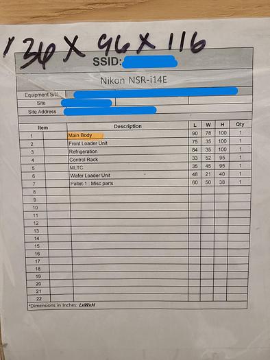 Used NIKON NSR-i14E for Sale at Tara Semiconductor Technology