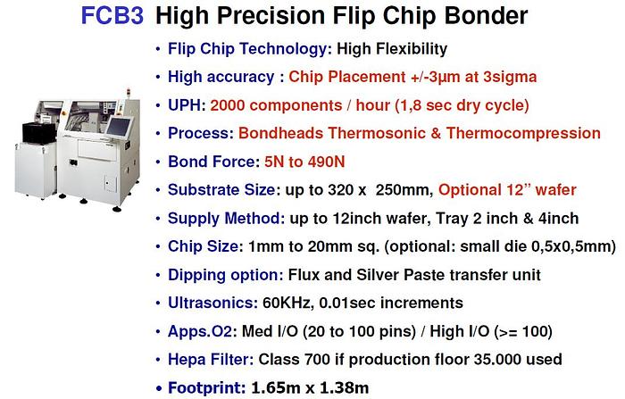 Used 2011 Panasonic FCB3 Flip Chip Bonder NM-SB50A for Sale at Tara...