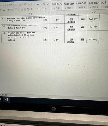 Used ASML XT 1950 HI Lithography System for Sale at Tara Semiconduc...