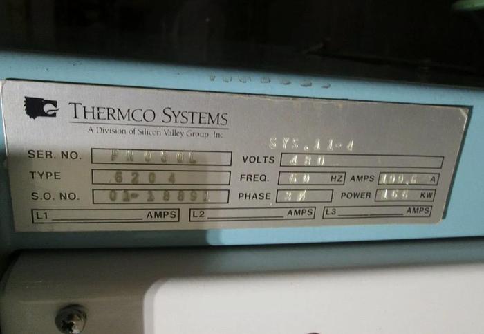 Used THERMCO 6204 4 Stack horizonal Furnace for Sale at Tara Semico...