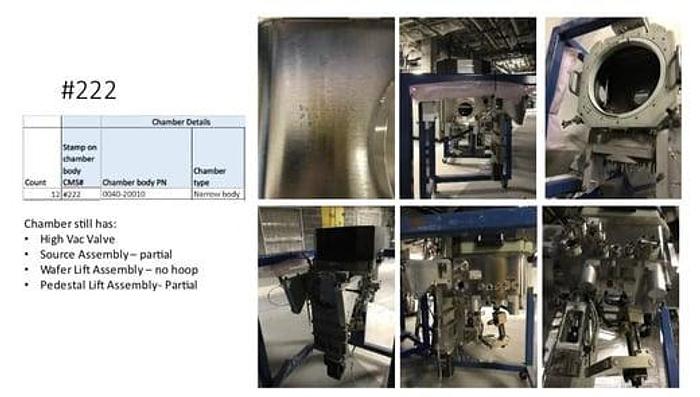Used AMAT ENDURA 200MM CHAMBER SPECS for Sale at Tara Semiconductor...