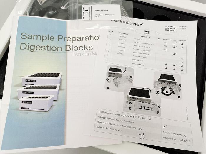 Used Perkin Elmer Perkin Elmer SPB 100-30 Sample Preparation Digest...