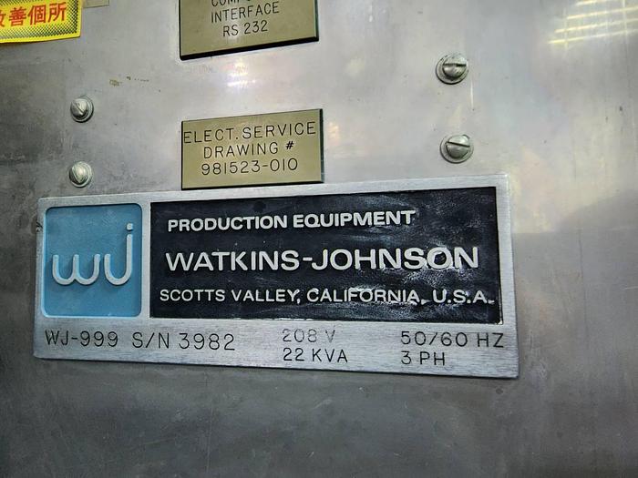 Used Watkins Johnson WJ999 for Sale at Tara Semiconductor Technology