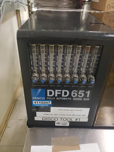 Used DISCO DFD651 Fully Automatic Dicing Saw for Sale at Tara Semic...