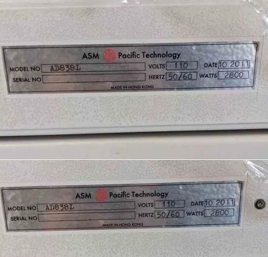 Used 2011 ASM AD-838L Die Bonder for Sale at Tara Semiconductor Tec...