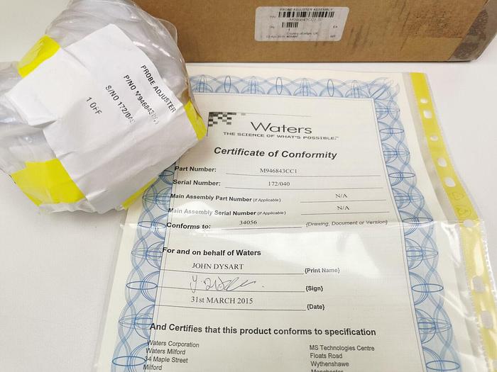 Used Waters MS Probe Adjuster Assembly for Mass Spectrometer M94684...