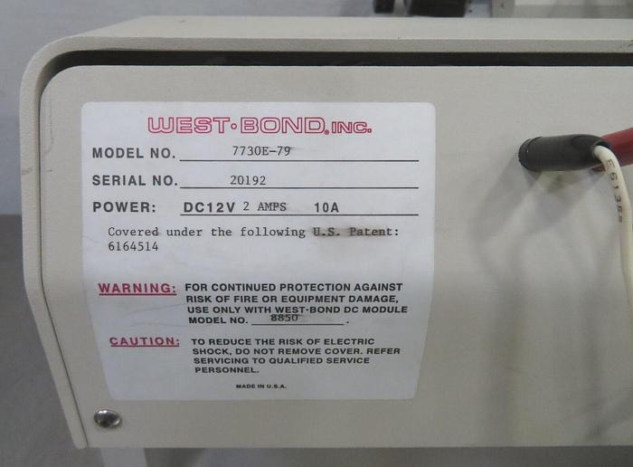 Used Westbond 7730E High Frequency Manual Gold Ball Wire Bonder for...