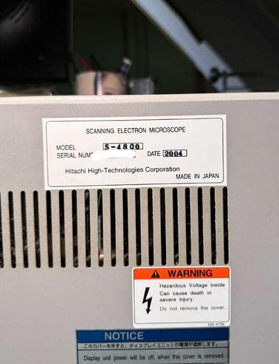 Used 2004 Hitachi S-4800 SEM for Sale at Tara Semiconductor Technology